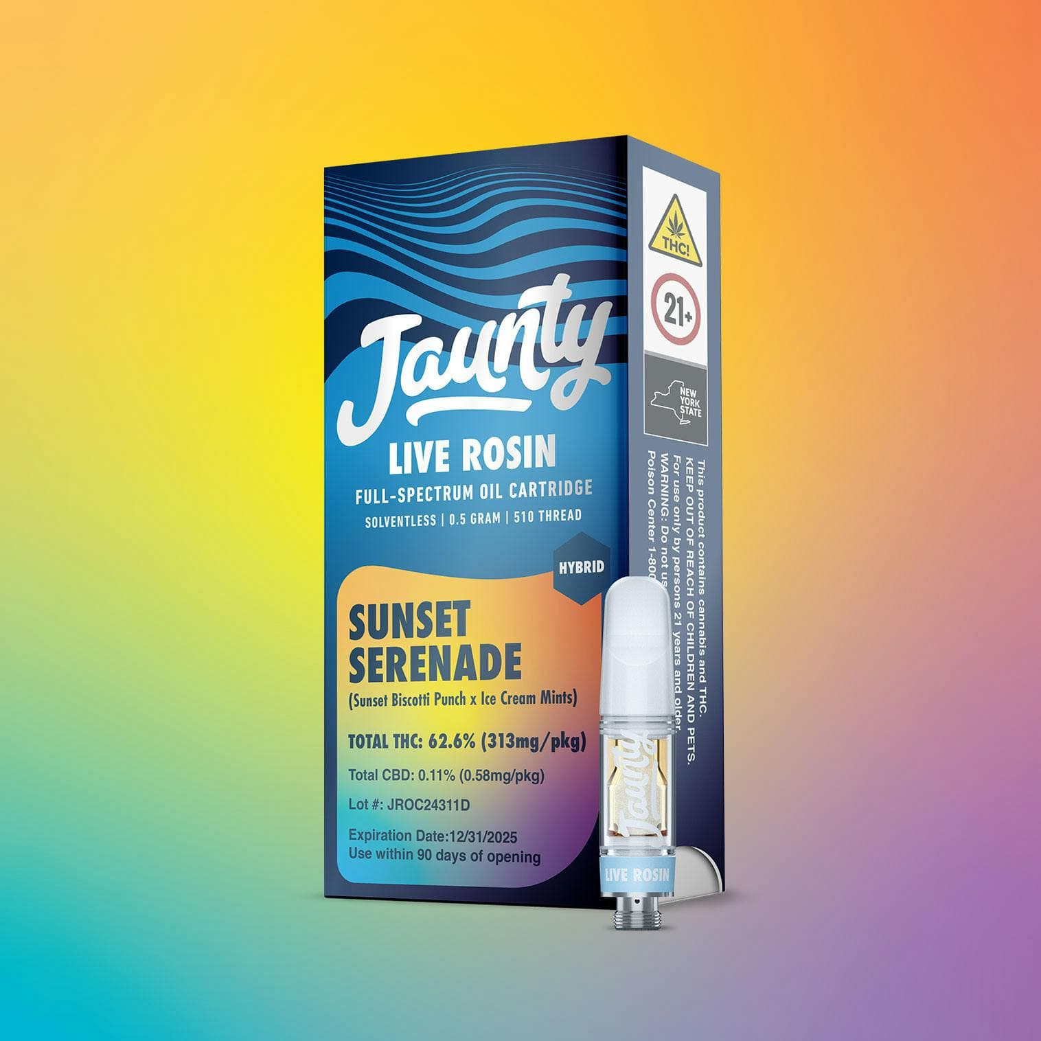 Sunset Serenade Live Rosin • Cartridge • - Jaunty | Treehouse Cannabis