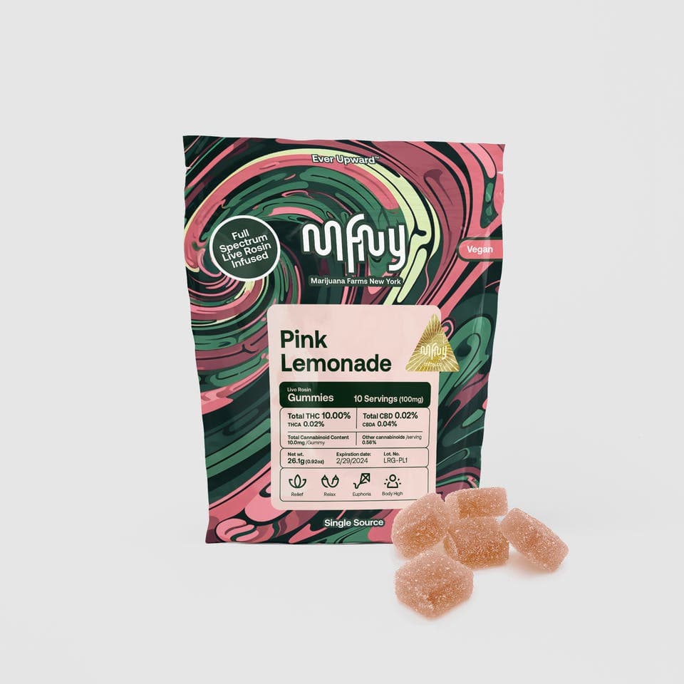 Pink Lemonade Live Rosin Gummies • 10 Pack - MFNY | Treehouse Cannabis